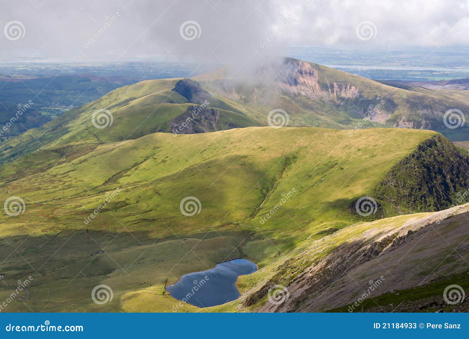 Mountain view from Snowdon stock image. Image of nature - 21184933