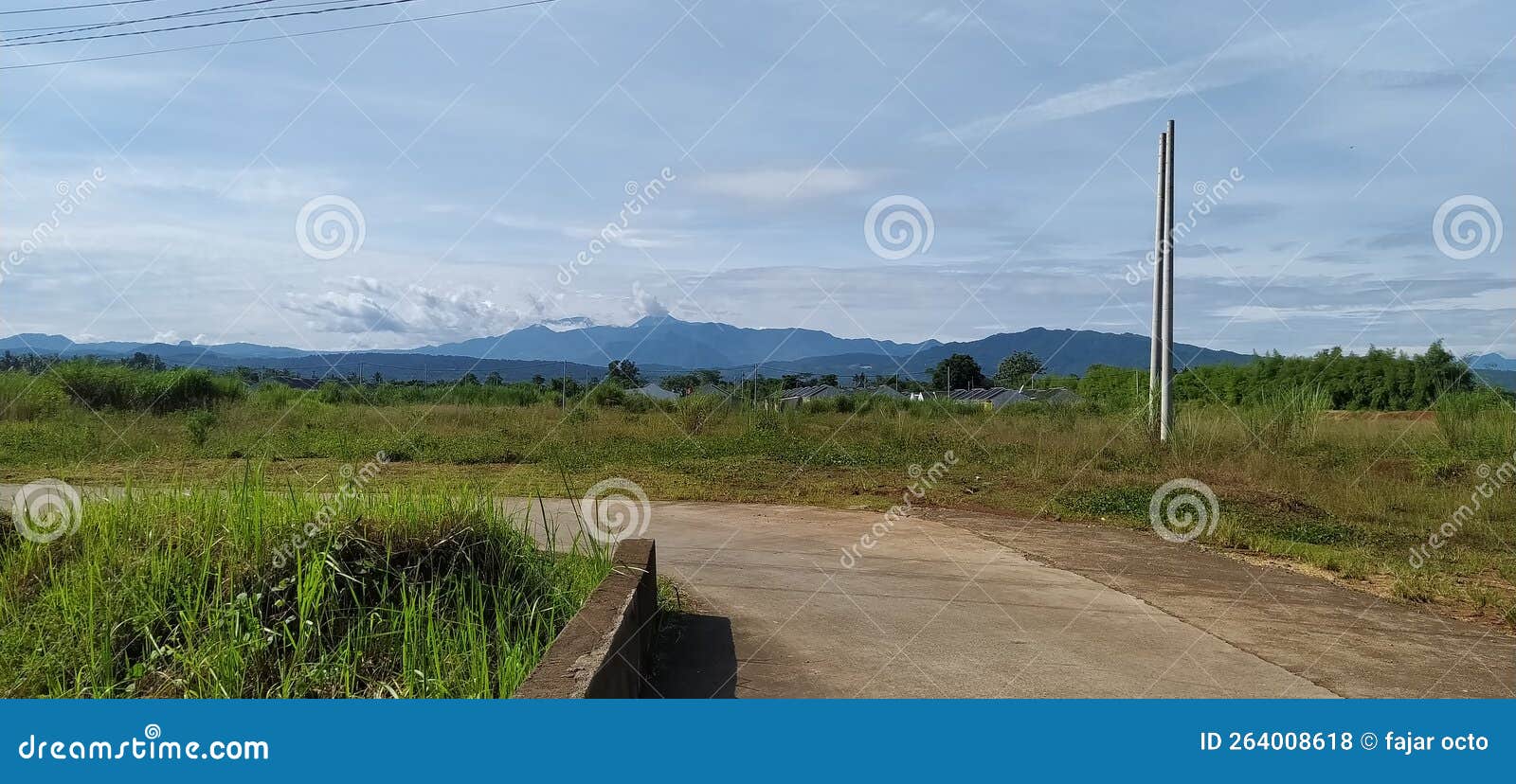 Mountain View and Two Pillar with Sky Stock Photo - Image of pillar ...