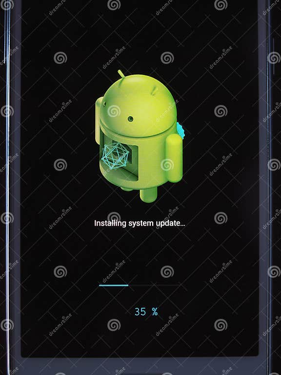 Android Installing System Update Editorial Photography - Image of ...