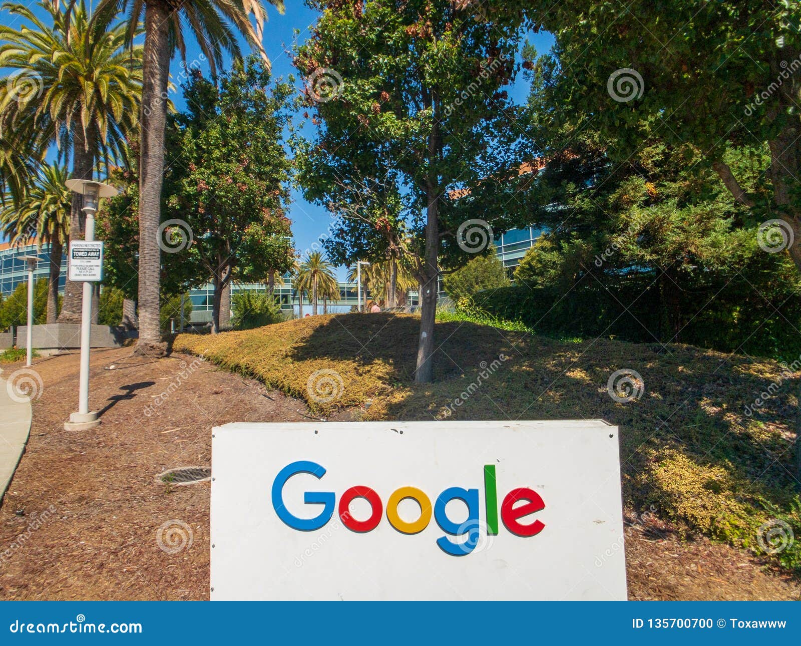 Google Logo at Googleplex Headquarters Main Office Editorial Image ...
