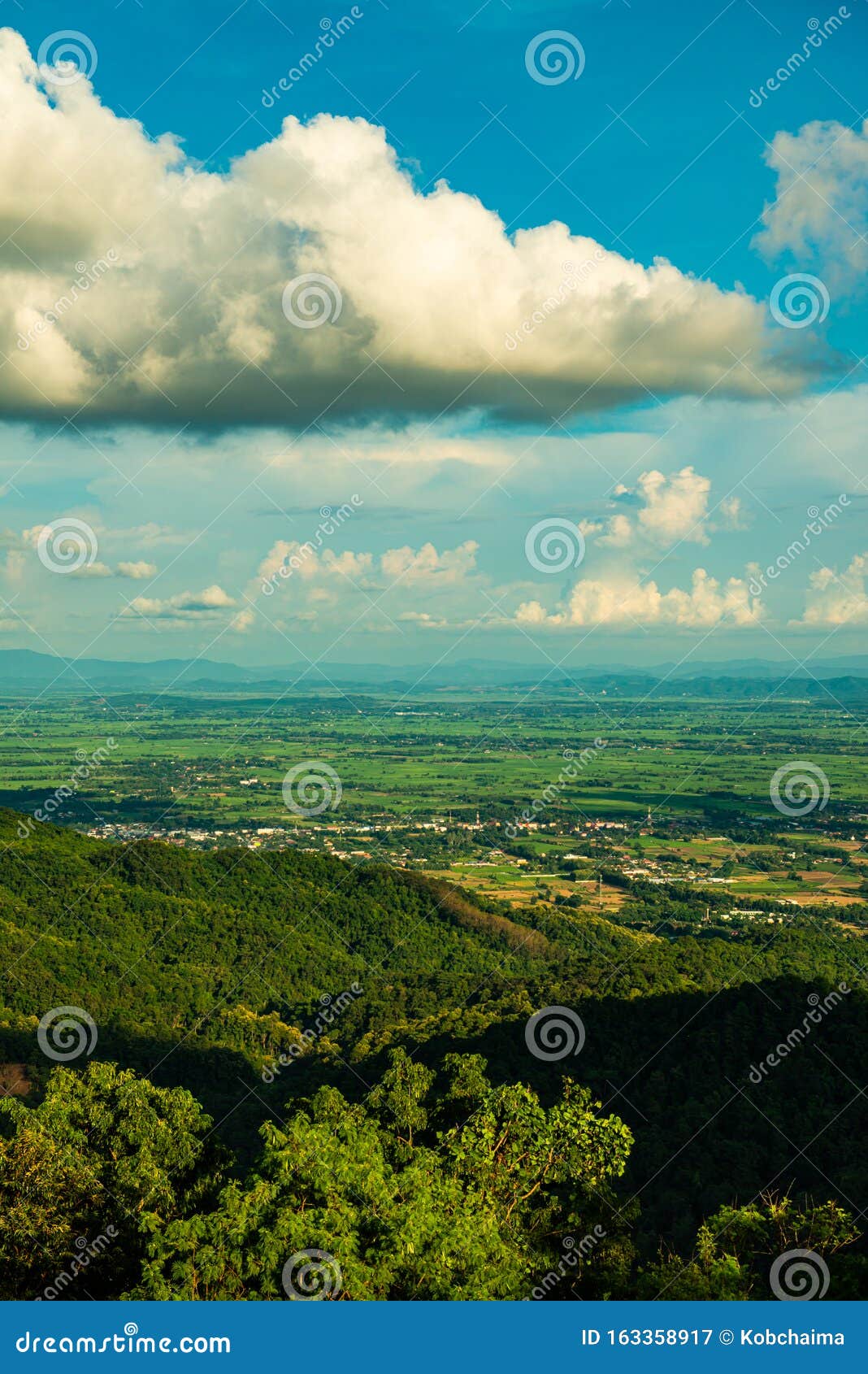 Mountain View when Viewed from the KM 12 View Point Stock Image - Image ...