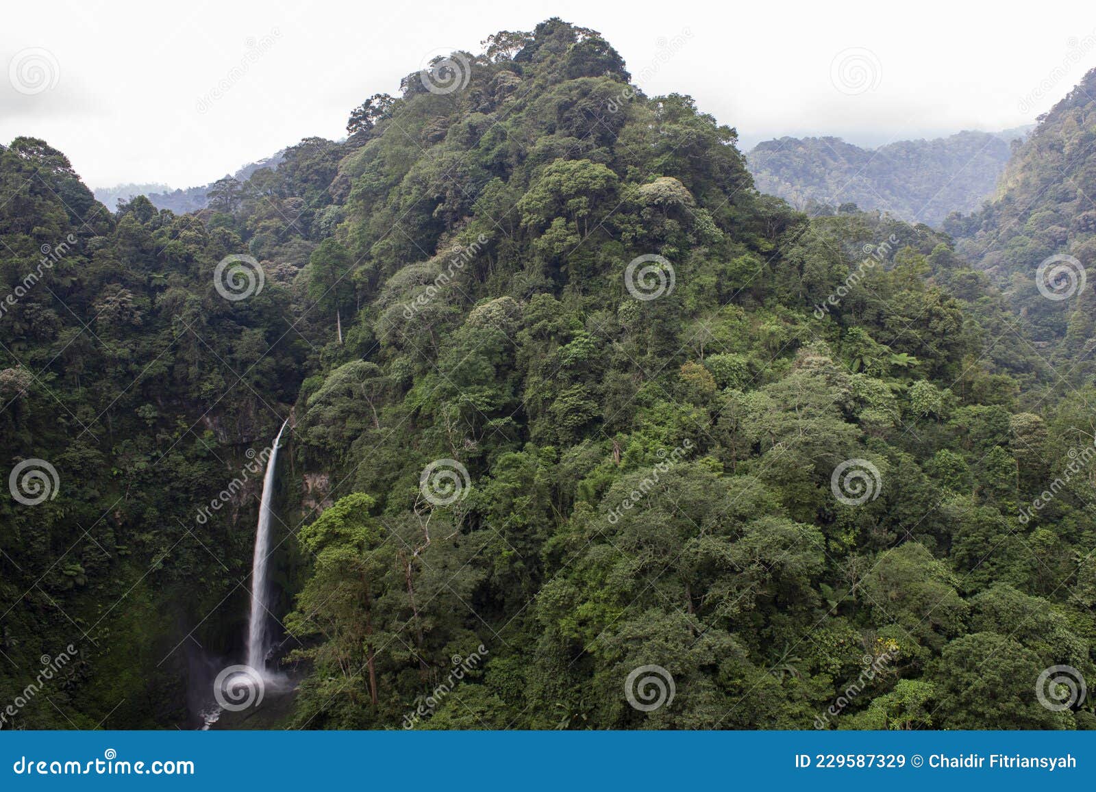 Mountain and Waterfall View Stock Image - Image of beauty, outdoor ...