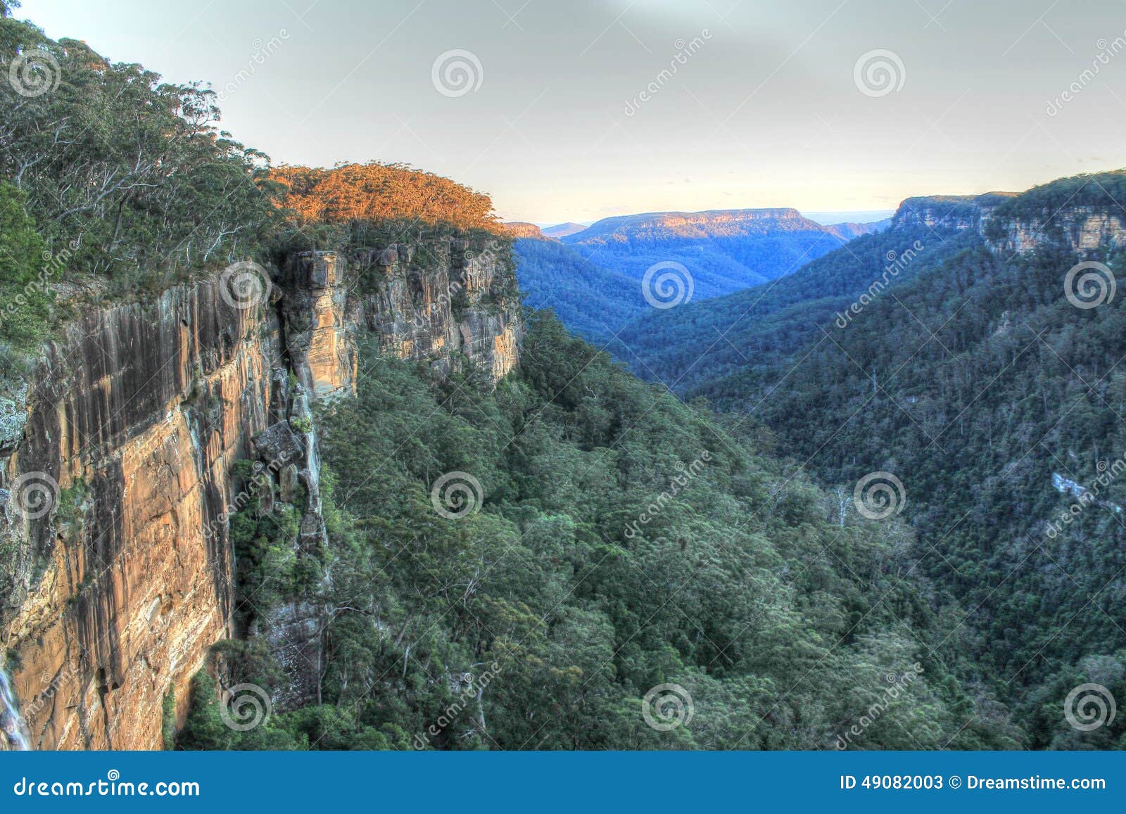 Mountain Views Over the Valley/Gully Stock Image - Image of resolution ...