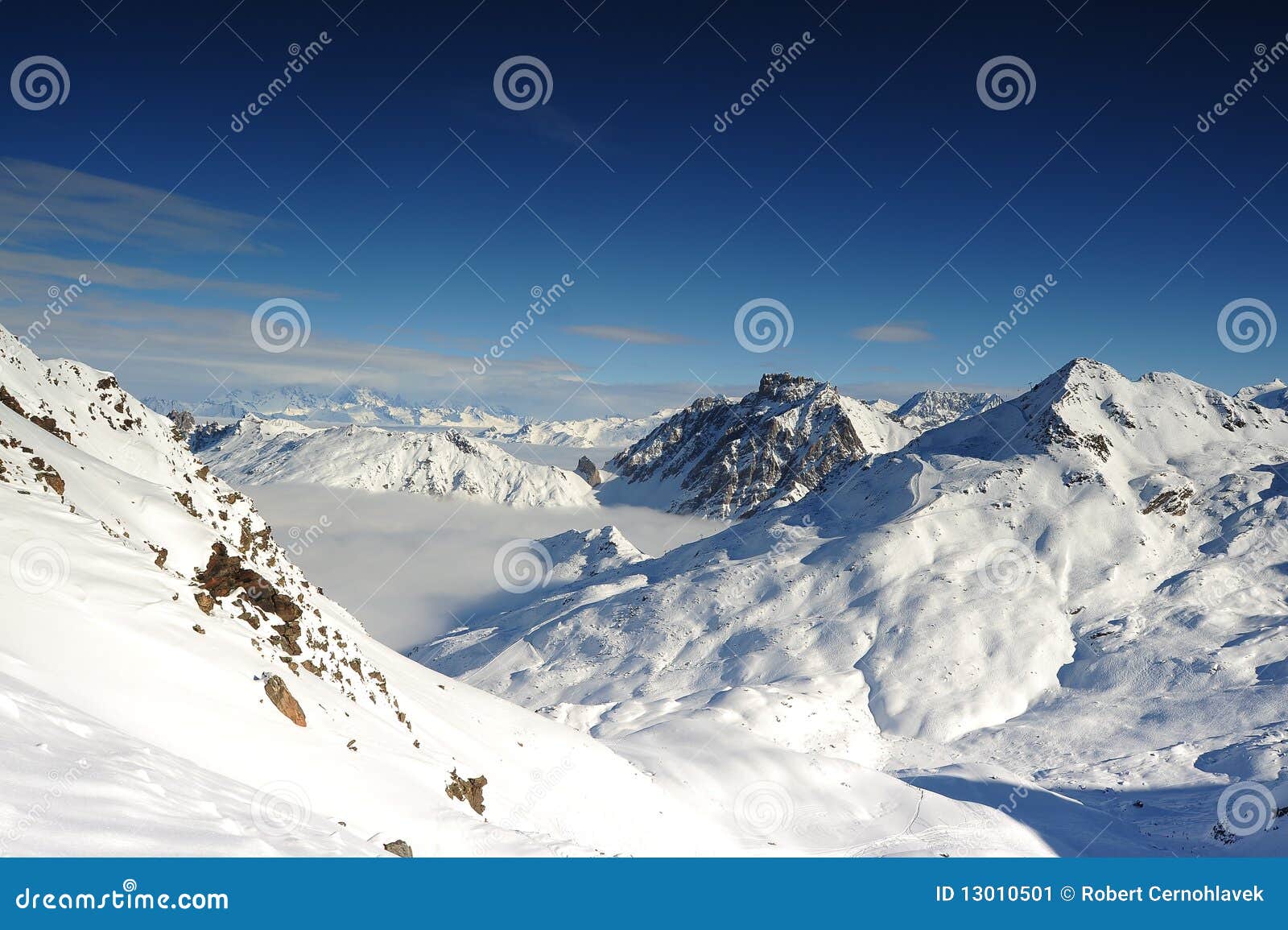 Mountain Views with a Slope Stock Image - Image of hill, scenery: 13010501