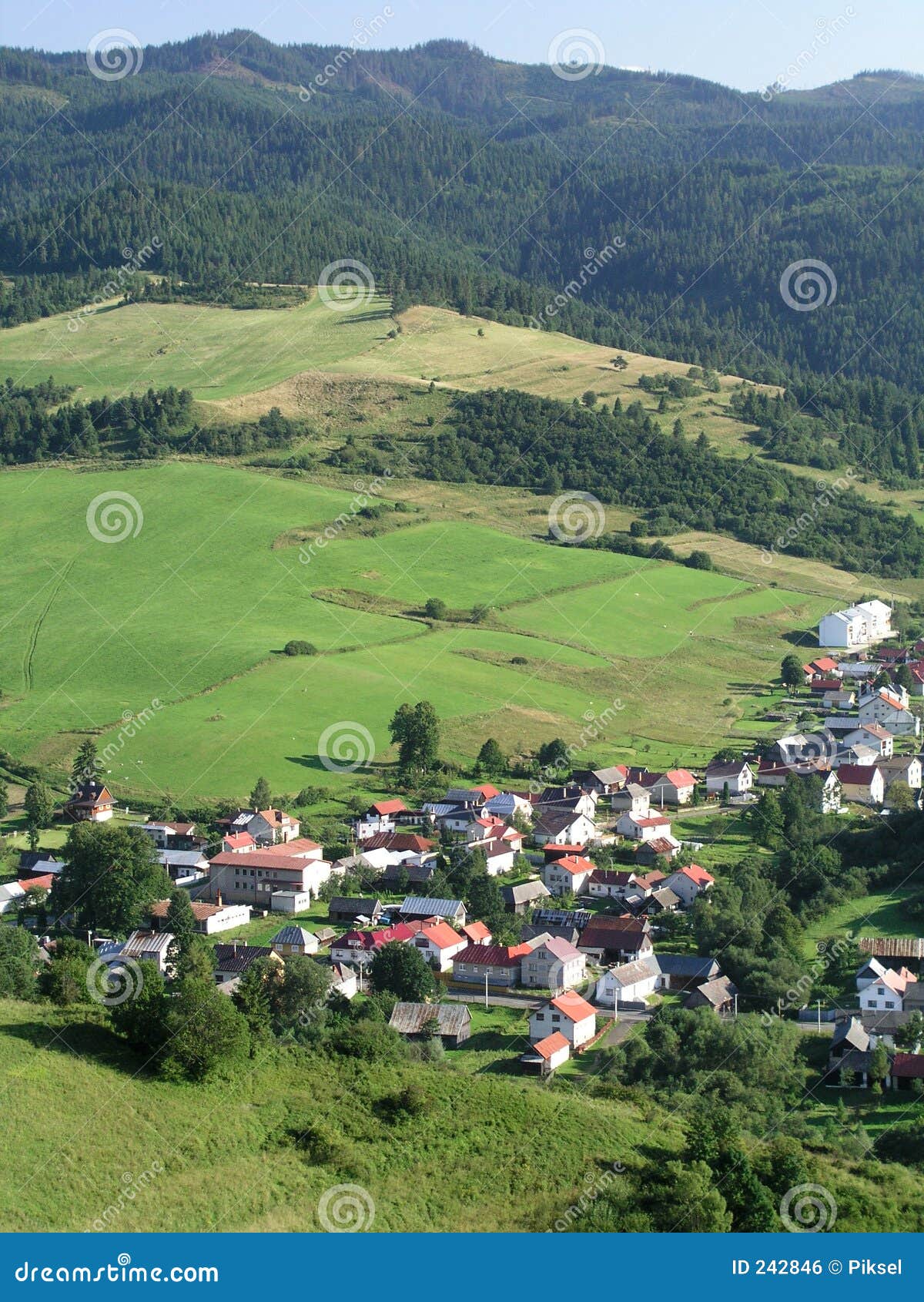 Mountain village stock photo. Image of eastern, slovakia - 242846