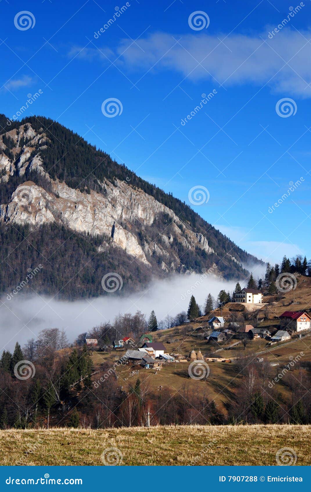 Mountain village landscape stock photo. Image of travel - 7907288