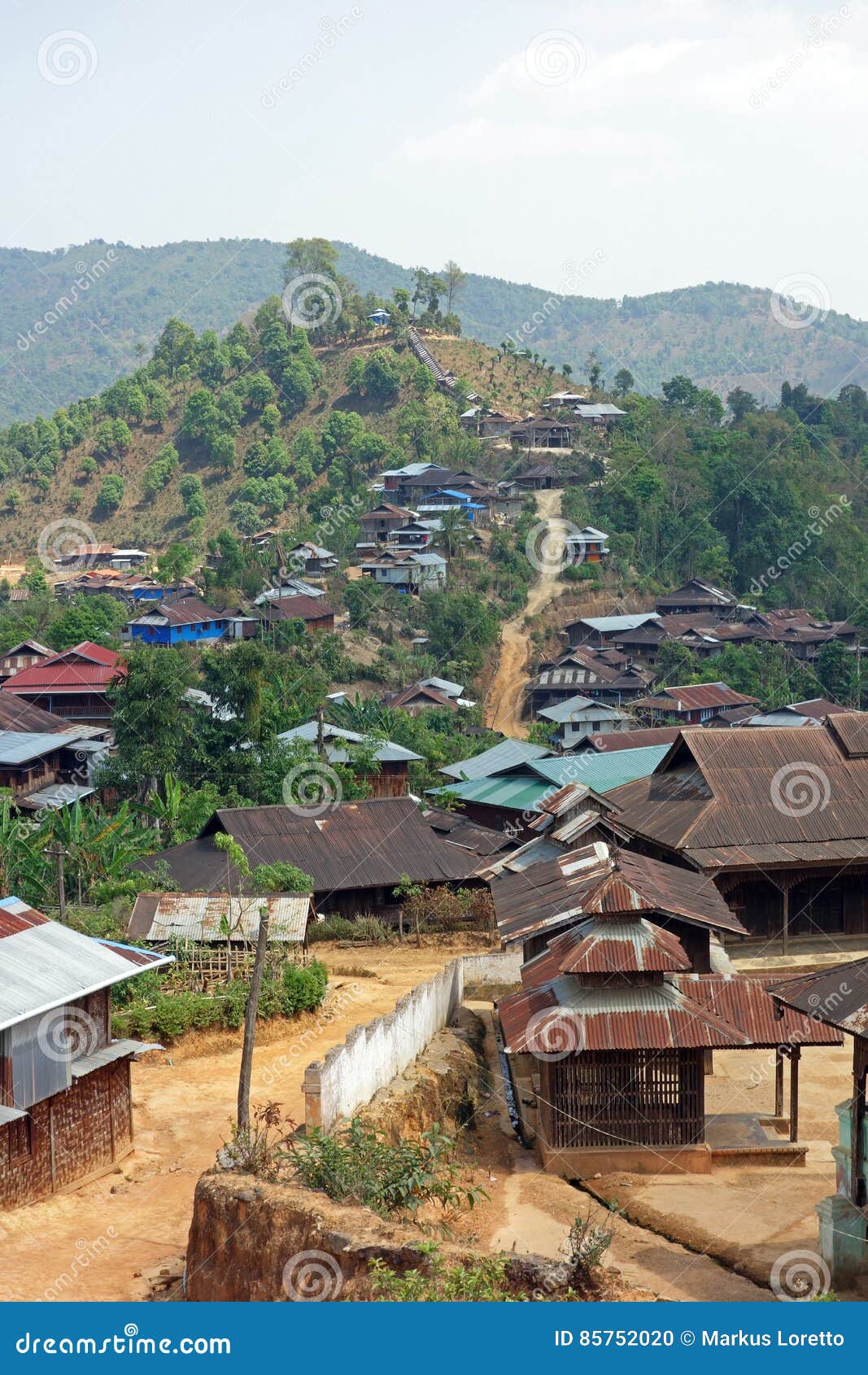 Mountain Village, Shan State, Myanmar Stock Photo - Image of holiday ...