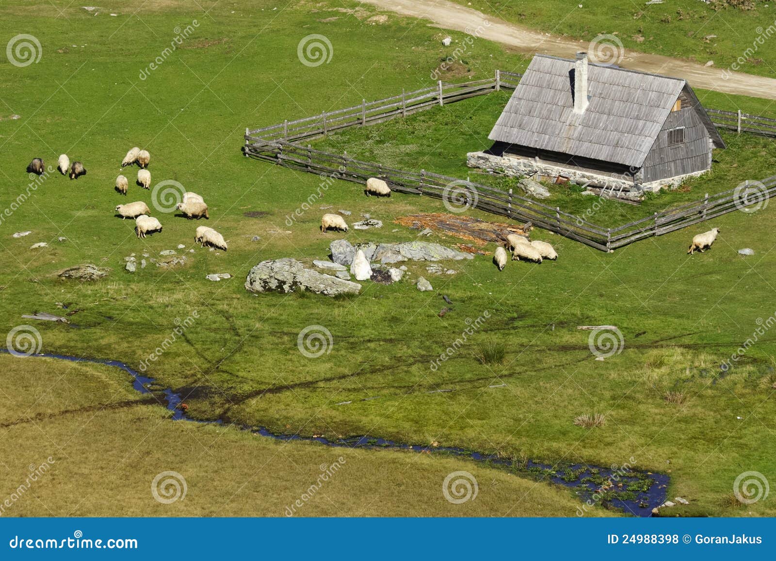 The Mountain Village, Vranica Stock Photo - Image of autumn, husbandry ...