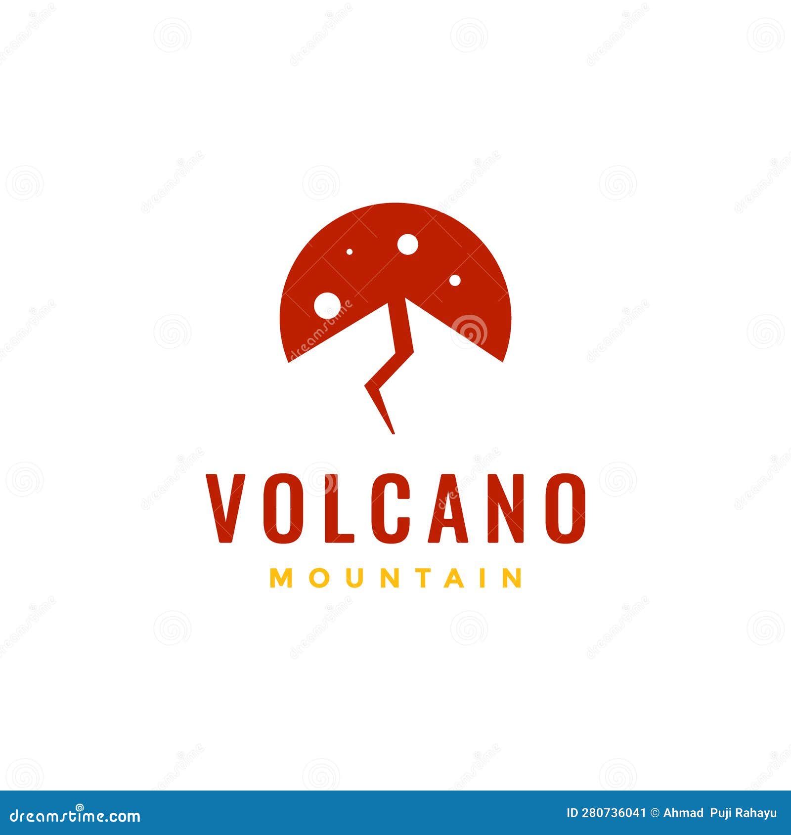 Mountain Volcano Eruption Danger Minimal Logo Design Vector Icon ...