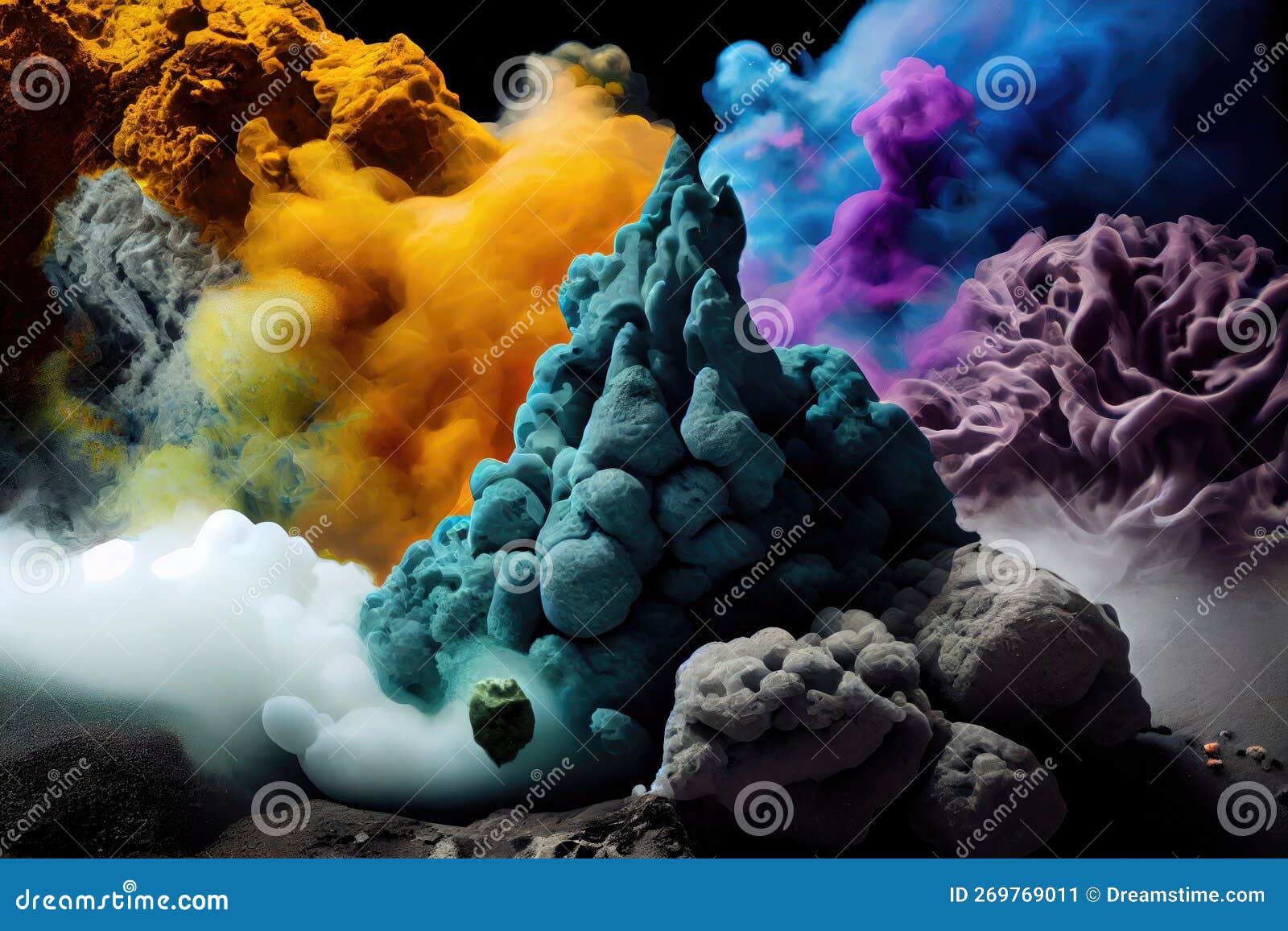 Mountain, Volcano, Rocks, Clouds, Explosion, Smoke, Sections, Wallpaper ...
