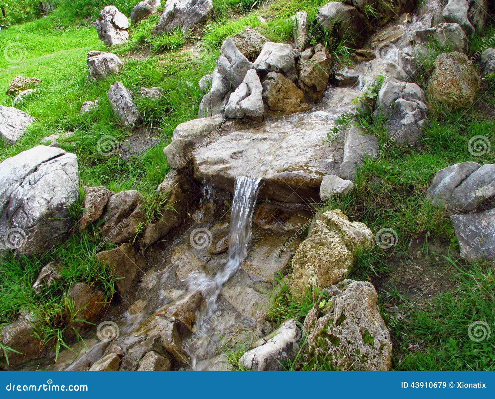 Mountain water spring stock image. Image of cascade, water - 43910679