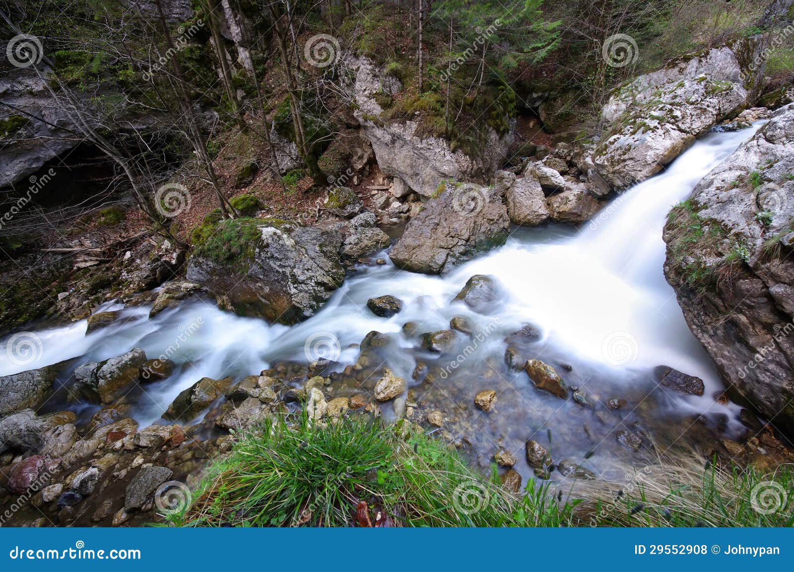 Mountain water stream stock photo. Image of fall, rocky - 29552908