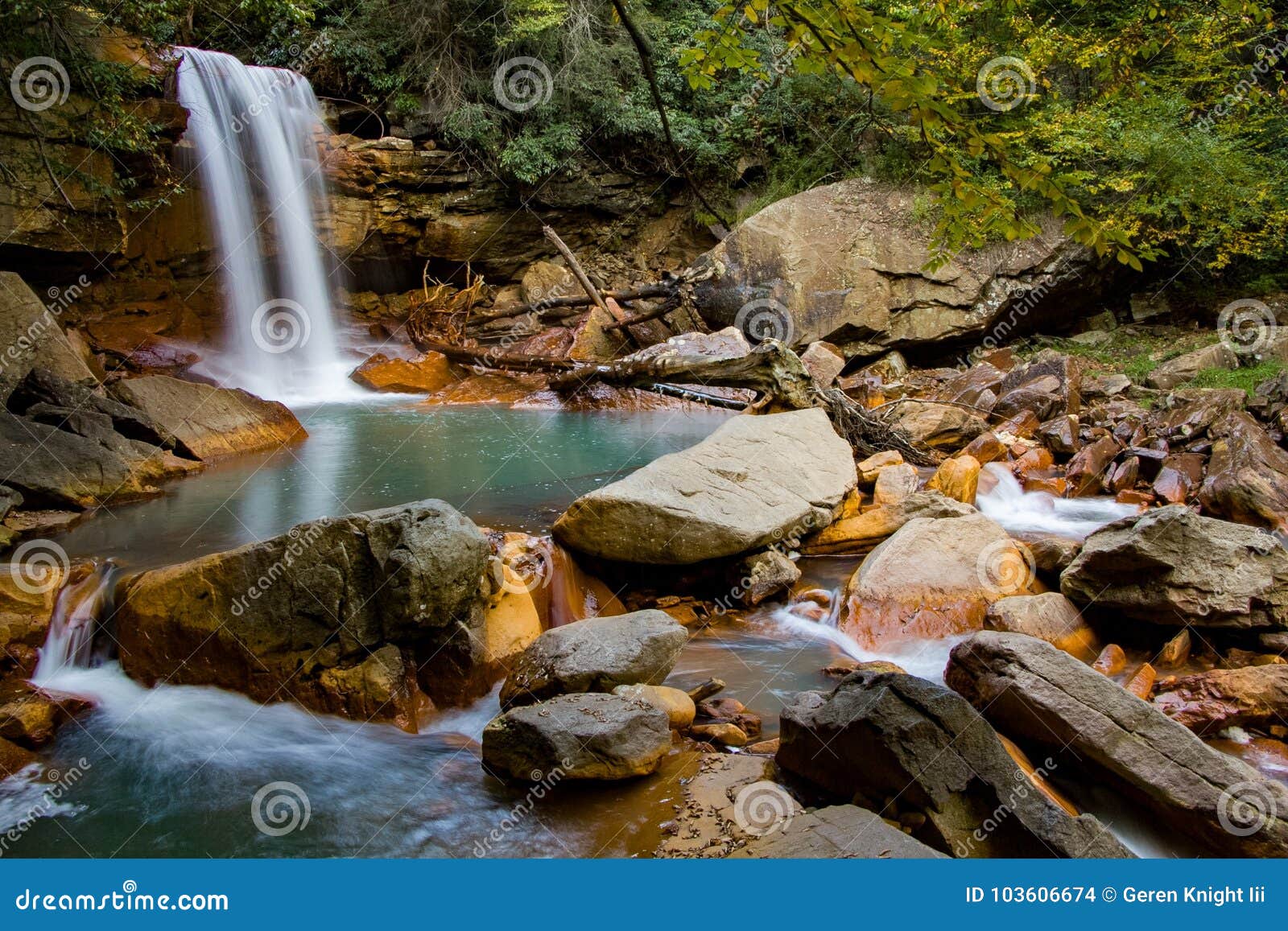 Mountain Waterfall Along the Blackwater River Stock Photo - Image of ...