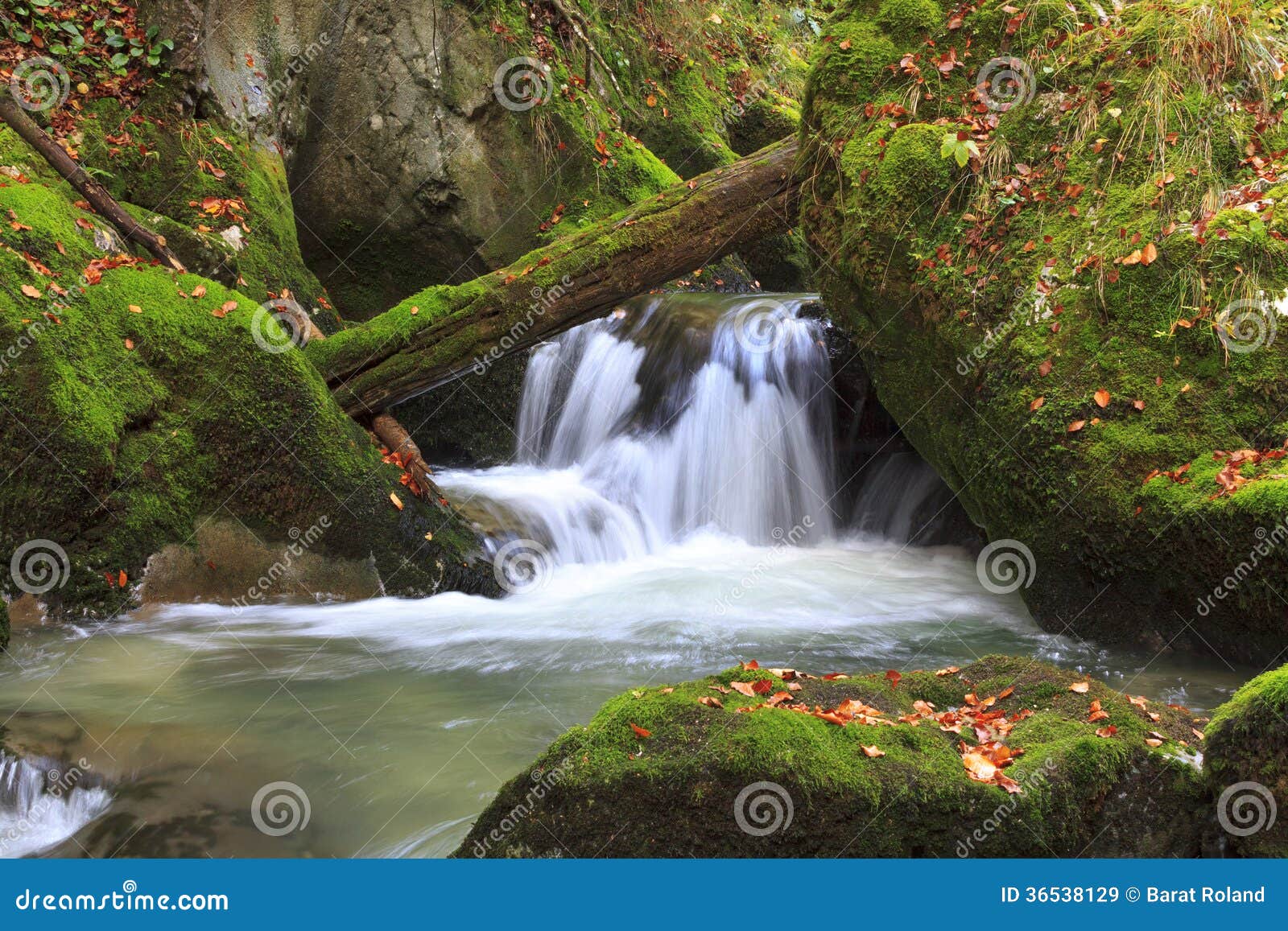 Mountain Waterfall. Fast Stream Water Stock Image - Image of beauty ...