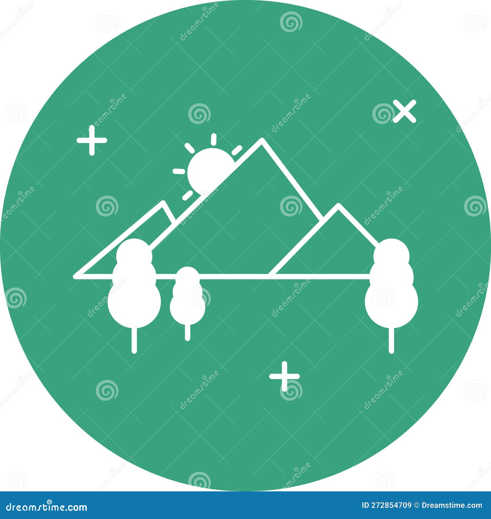 Mountain Which Can Easily Edit or Modify Stock Illustration ...