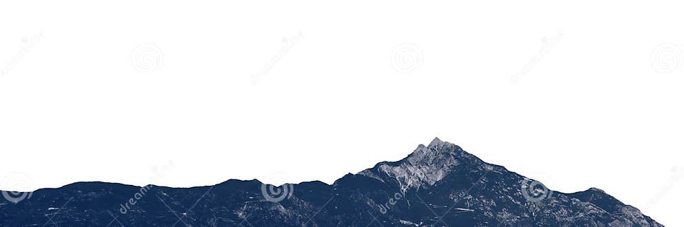 A Mountain on the White Background Stock Image - Image of transparent ...