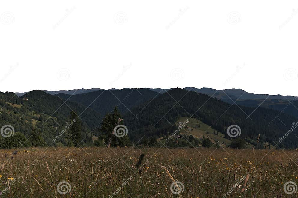 A Mountain on the White Background Stock Image - Image of abstract ...