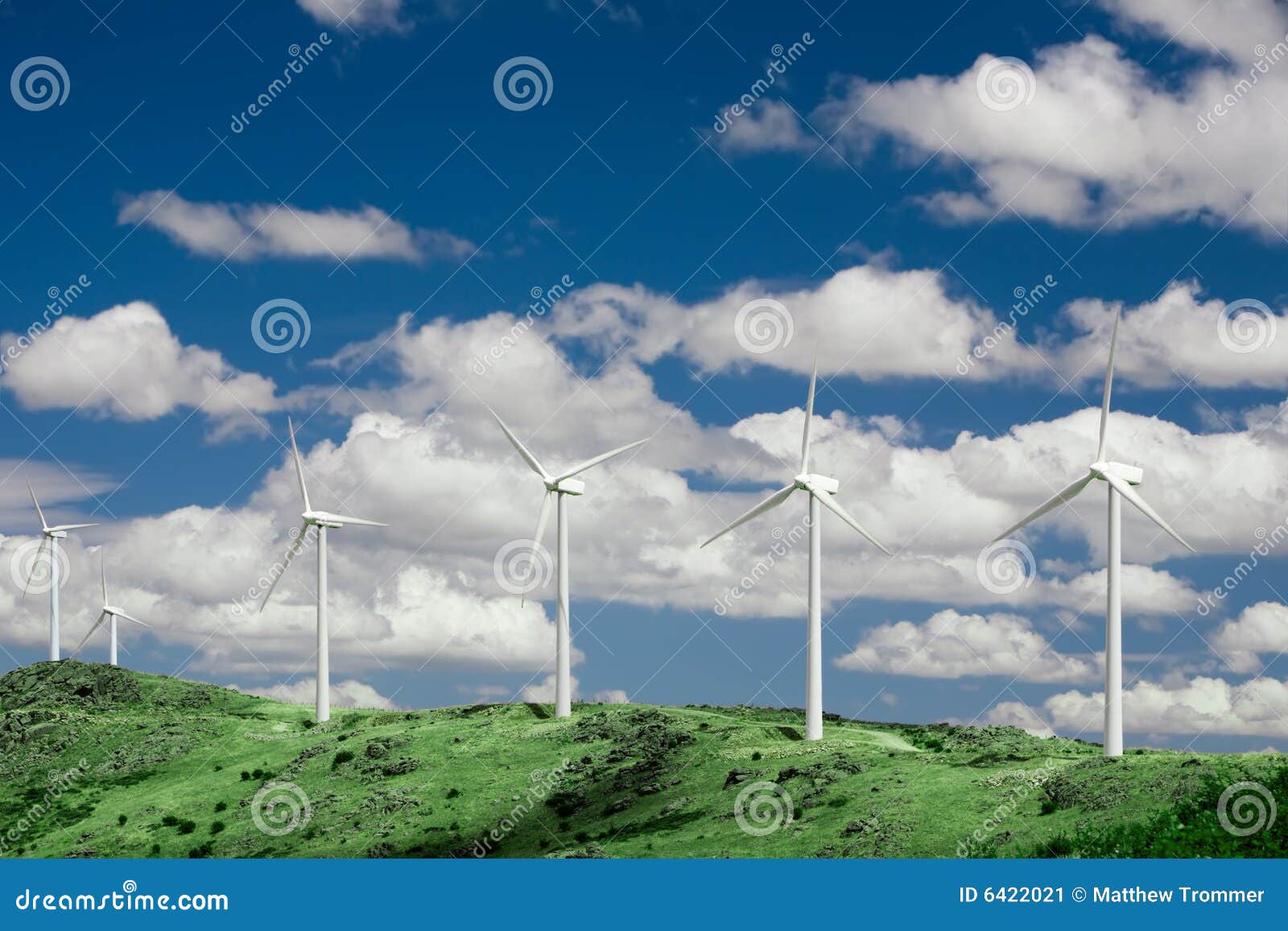 Mountain Wind Farm 2 stock image. Image of nature, clean - 6422021