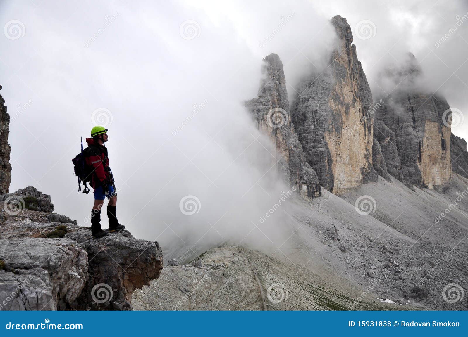 Mountaineer stock photo. Image of italy, extreme, mountaineer - 15931838