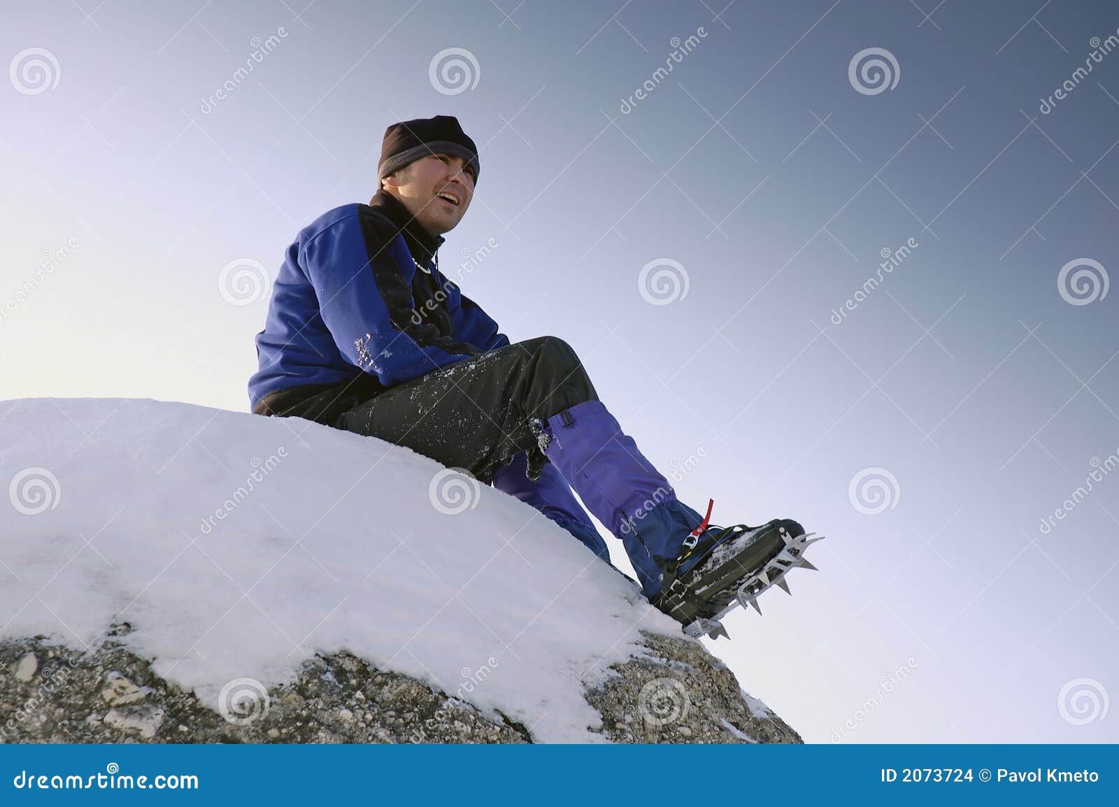 Mountaineer stock photo. Image of alone, hiking, trekker - 2073724
