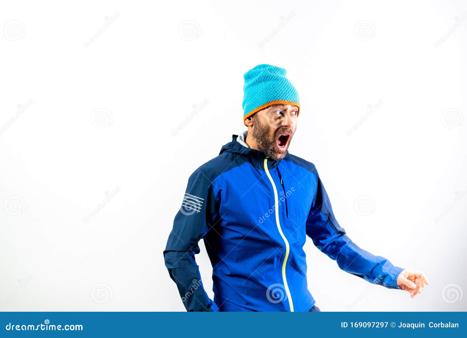 Screaming Scared Teenager Close Your Face Stock Photography ...