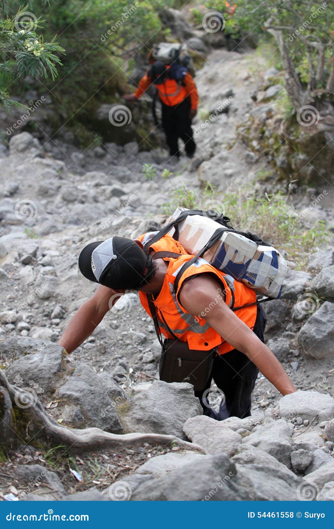 Mountaineer editorial stock photo. Image of mount, boyolali - 54461558
