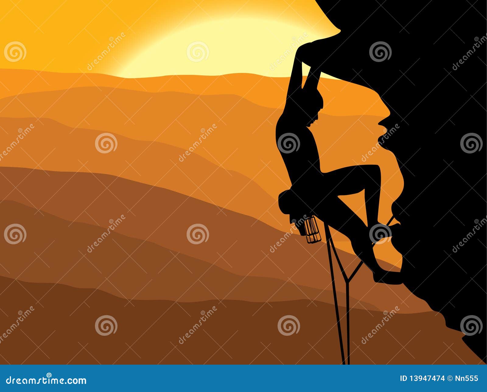 Mountaineering stock vector. Illustration of alpinism - 13947474
