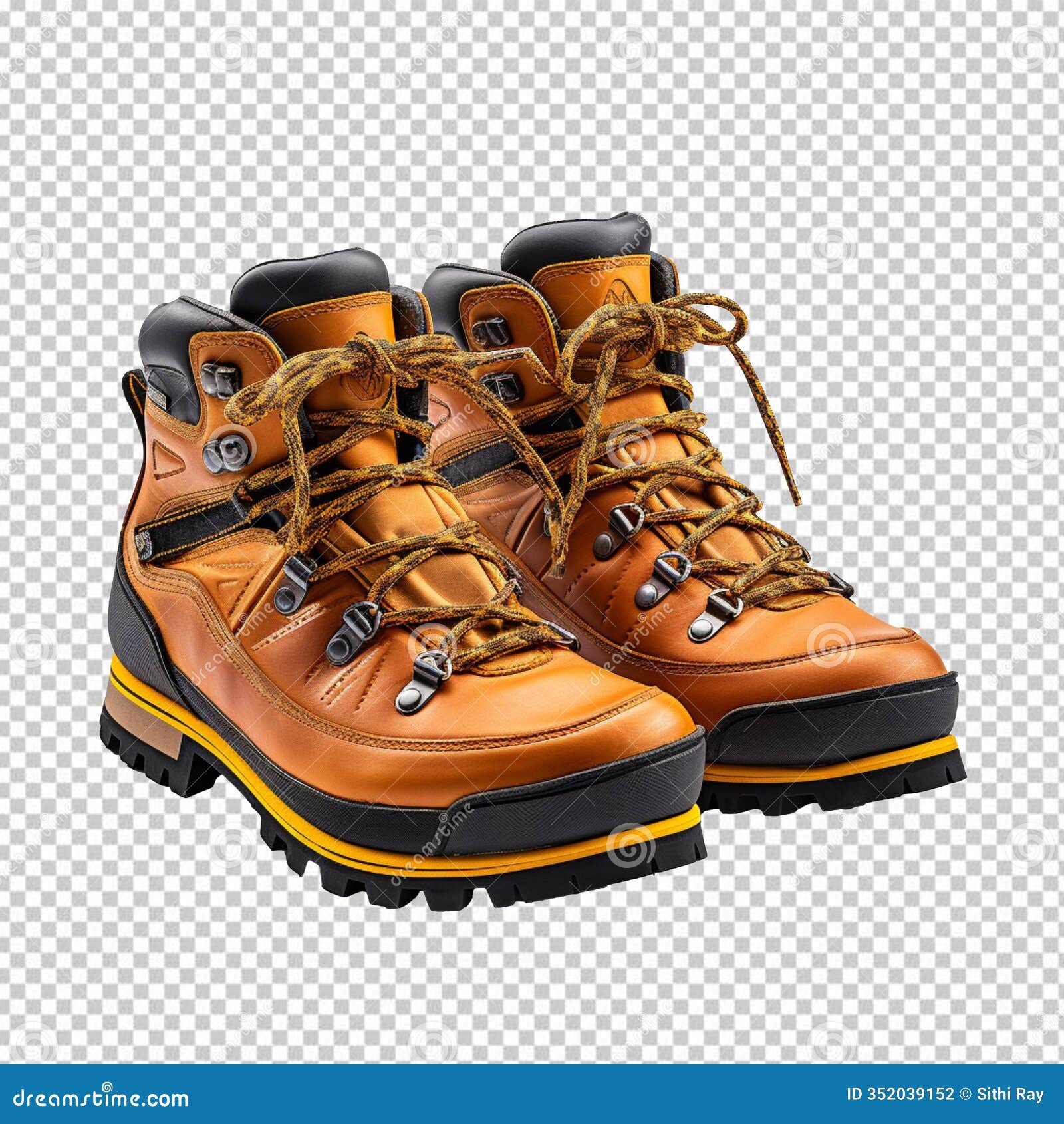 Mountaineering Boots Cut Out Isolated on Transparent Background Stock ...