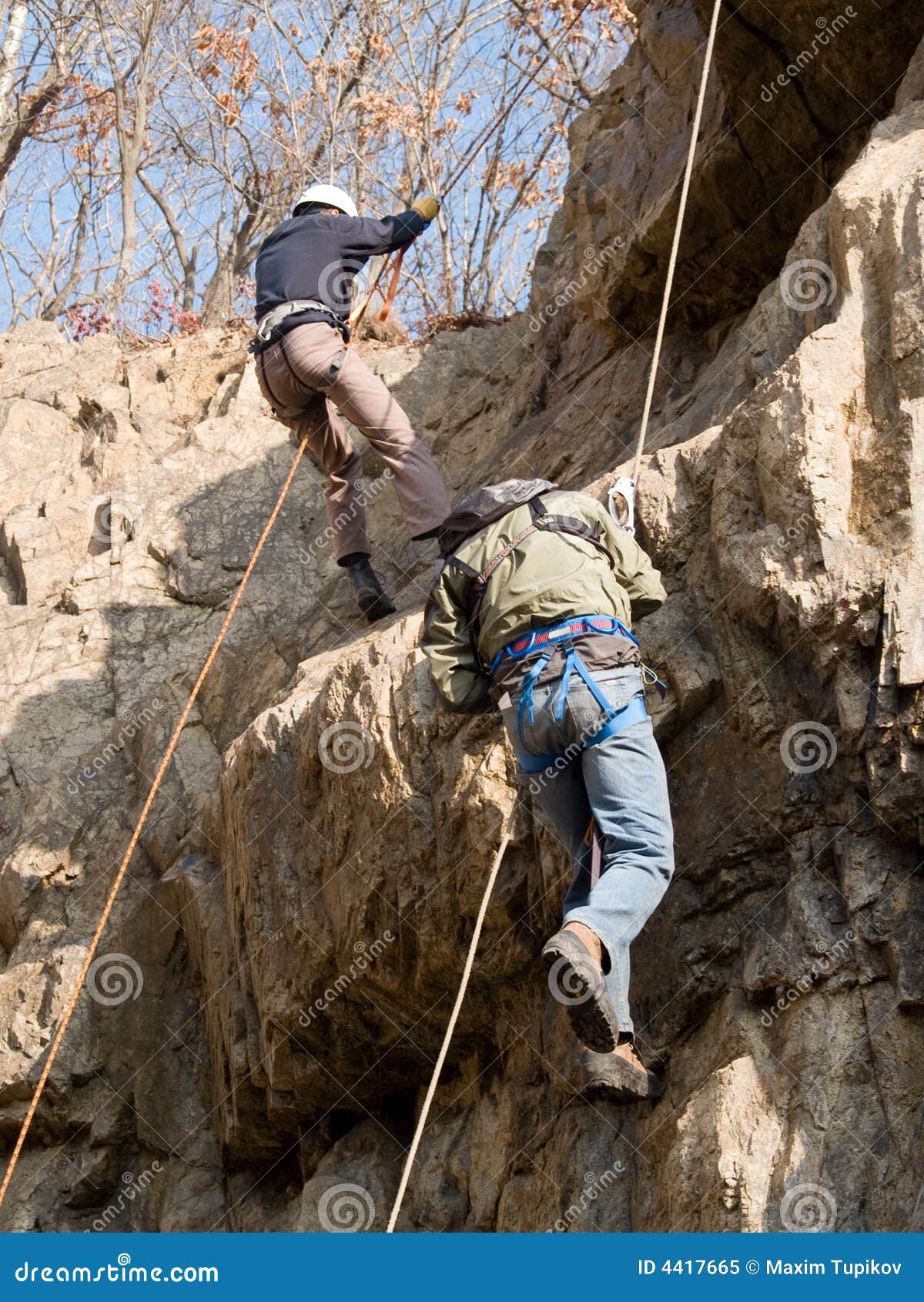 Mountaineering Climbing Competition Stock Image - Image of backpacking ...