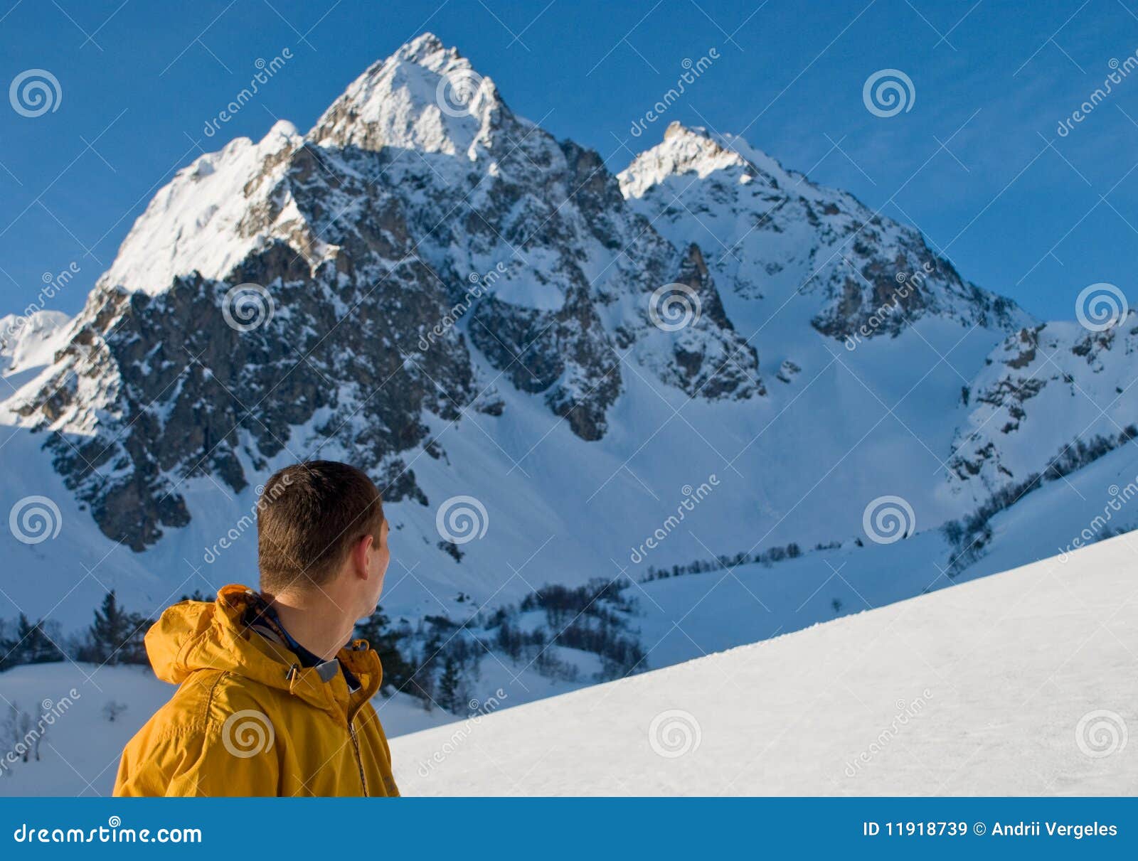 Mountaineering in High Mounts Stock Image - Image of natural, adventure ...