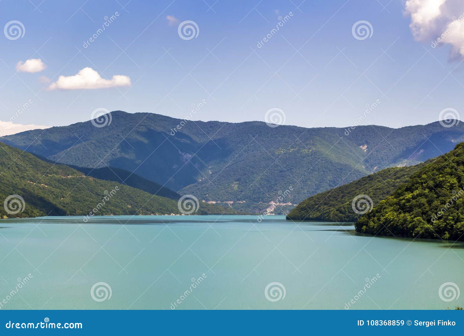 Mountainous azure lake stock image. Image of flower - 108368859