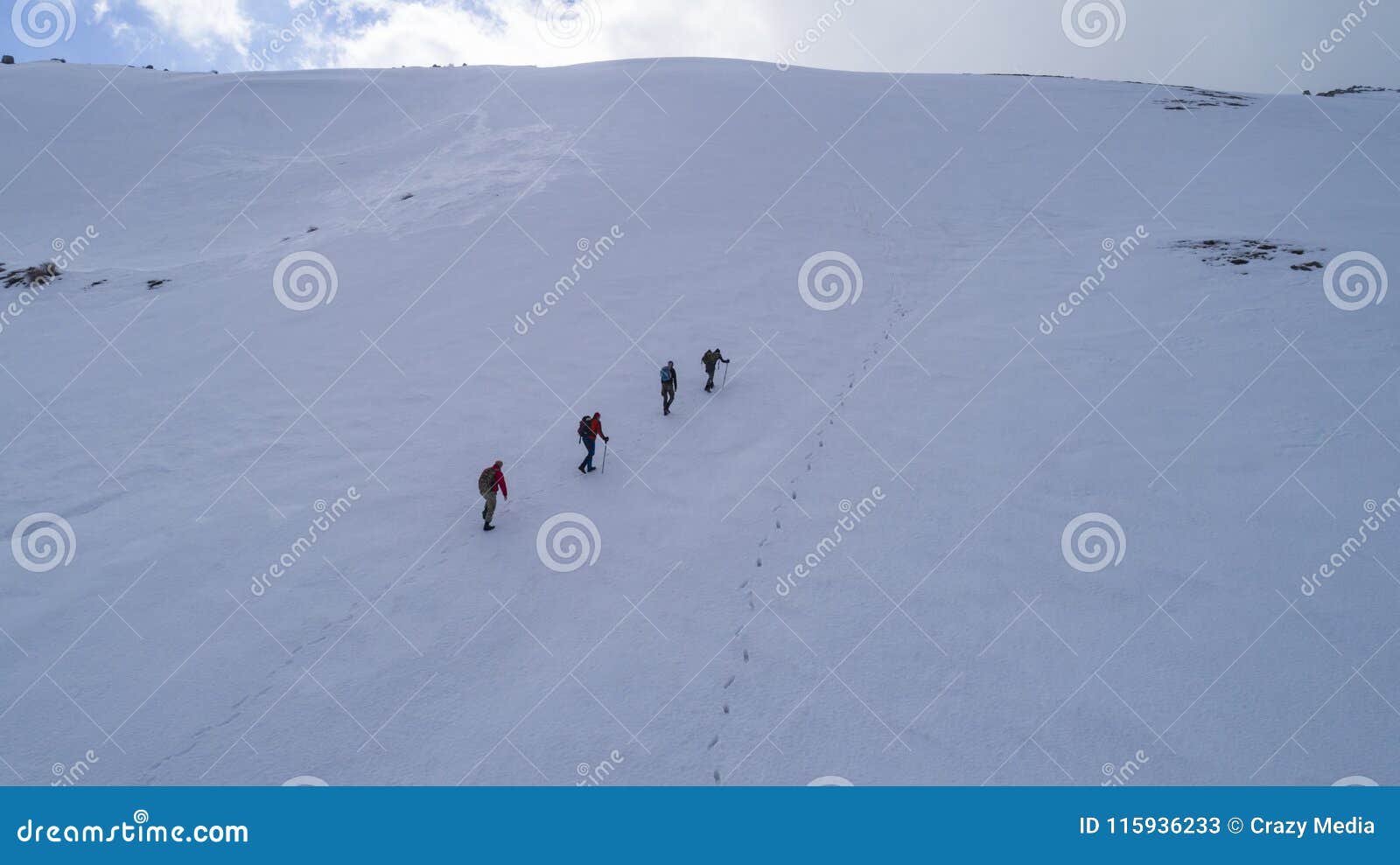 Hikers,climbers and Trekking Group Stock Image - Image of hiking ...