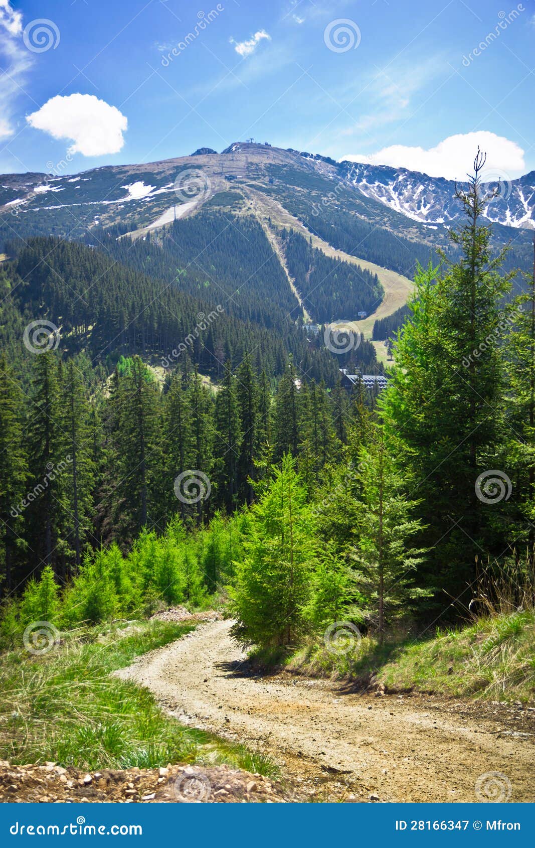 Mountainous Landscape, Low Tatras, Slovakia Stock Image - Image of blue ...