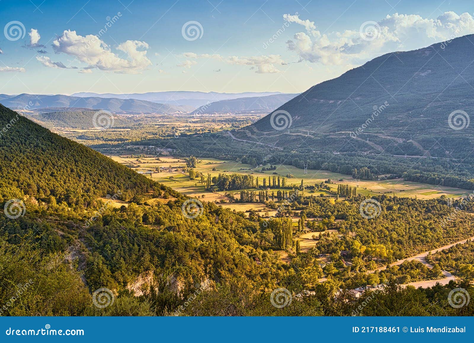 Mountainous Landscape of the Pyrenees Stock Image - Image of mountain ...