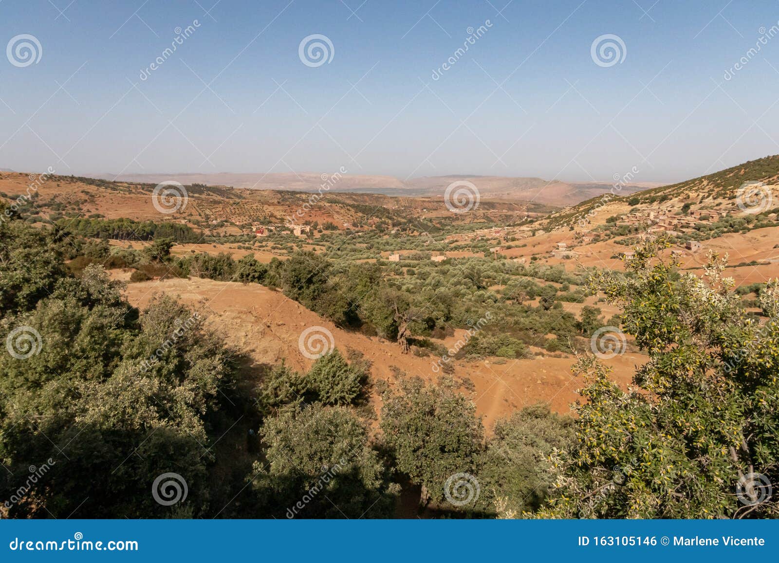 Mountainous Landscape in Tizi Ait Barka, Morocco Stock Photo - Image of ...