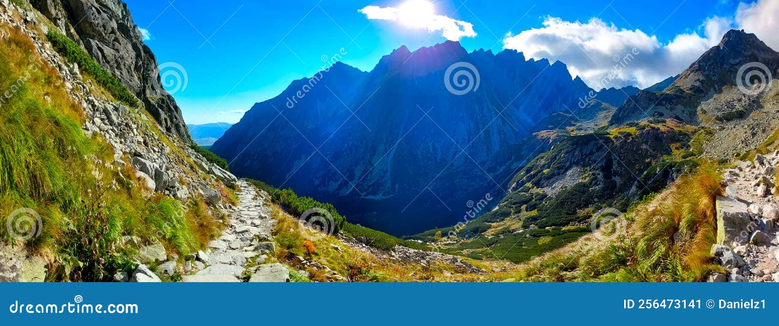 Mountain Panorama. Mountain Rocky Landscape. Real Photo of Tatra ...