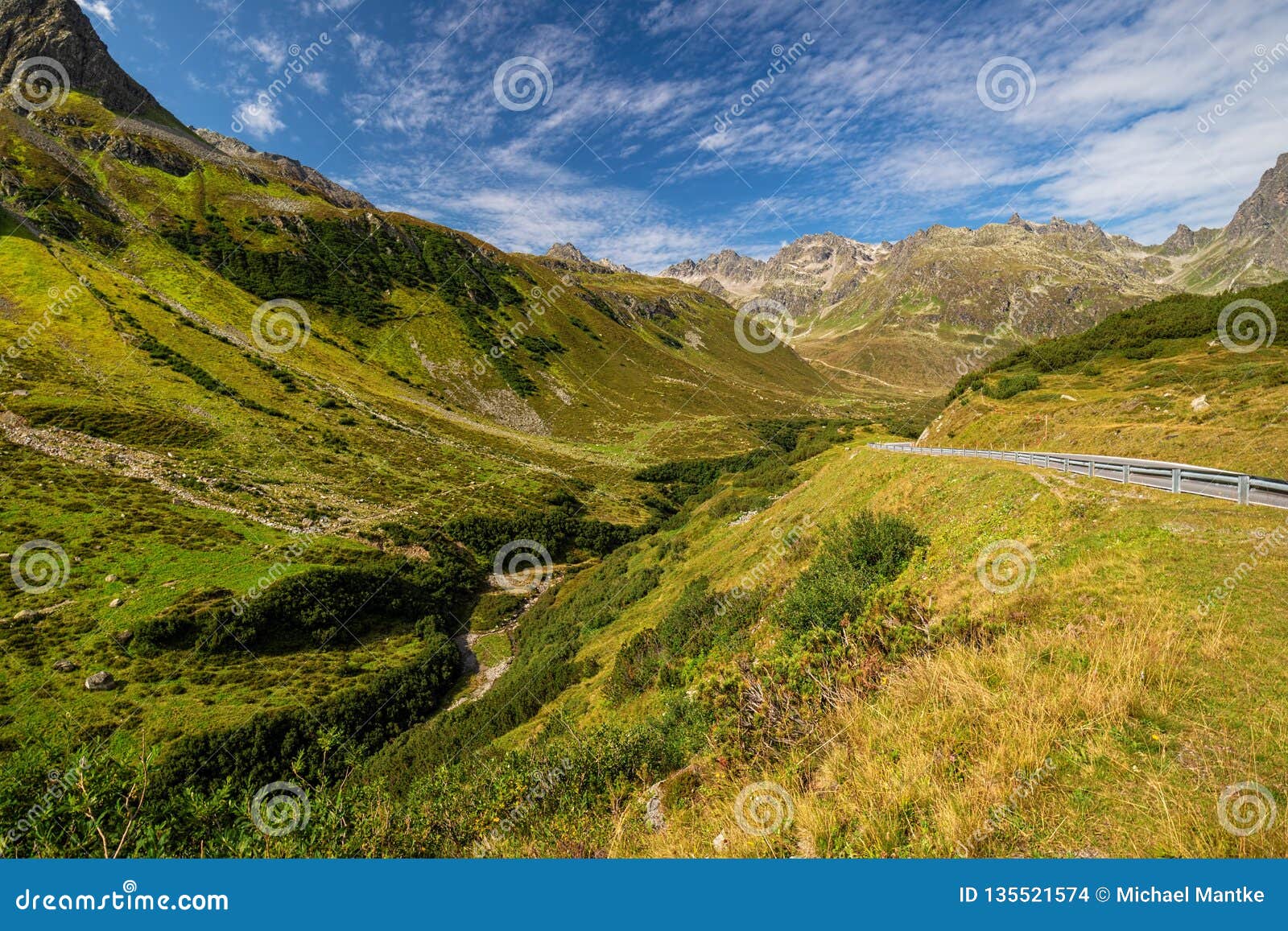 The Mountains Along the Silvretta High Alpine Road, Austria Stock Photo ...