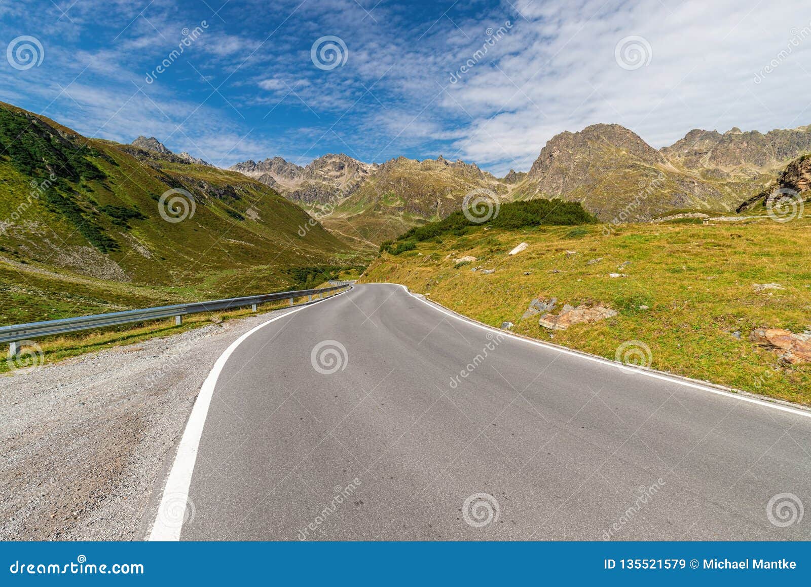 The Mountains Along the Silvretta High Alpine Road, Austria Stock Image ...