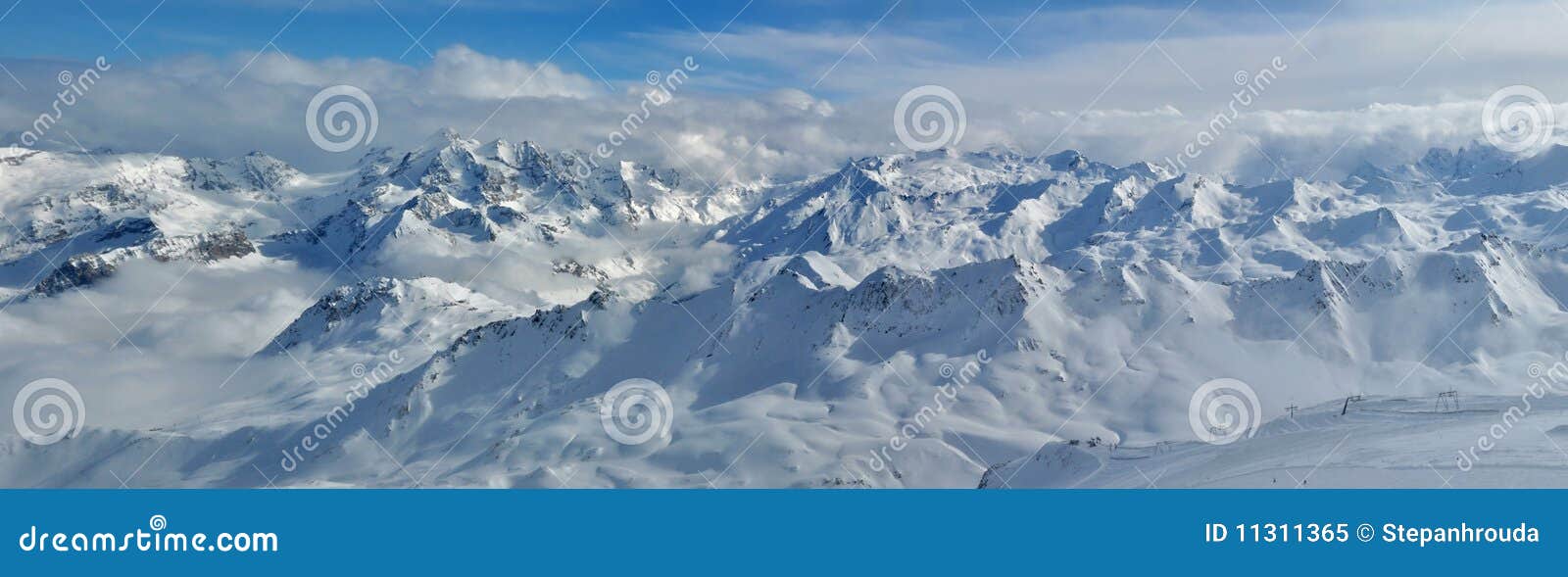 Mountains (Alps) - Panorama Stock Image - Image of beauty, cold: 11311365