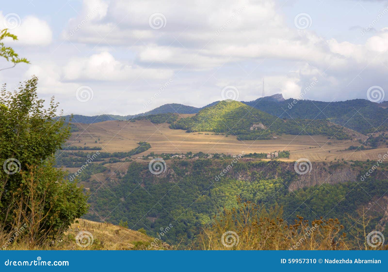 Mountains in Armenia. Landscape Nature. Stock Photo - Image of bush ...