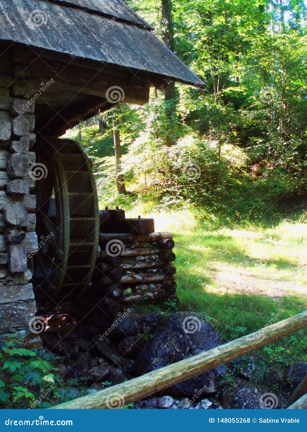Mountains in Austria and a Mill Stock Photo - Image of stones, mill ...