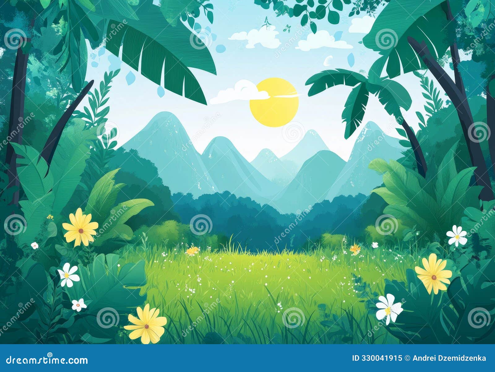 With Mountains in the Background, this is a Beautiful Panoramic Park ...