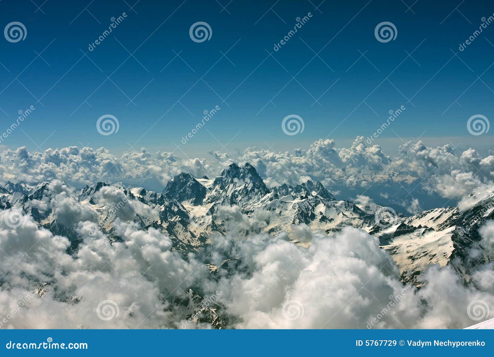 Mountains in Caucasus stock image. Image of cloud, landscape - 5767729
