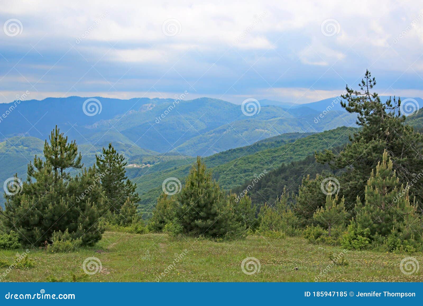 Mountains of Central Bulgaria Stock Image - Image of meadow, forest ...