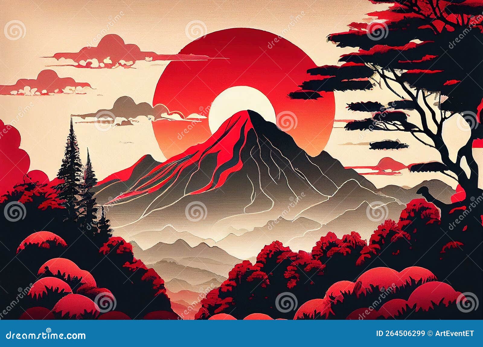 Japanese Ukiyo-e, Landscapes, Art Prints. AI Generation. Mountains ... Japanese Ukiyo-e, Landscapes, Art Prints. AI Generation. Mountains ...
