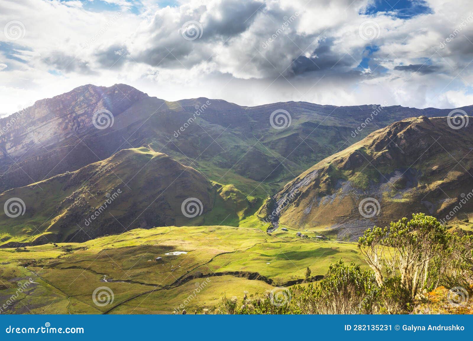 Mountains in Colombia stock image. Image of andes, alpine - 282135231