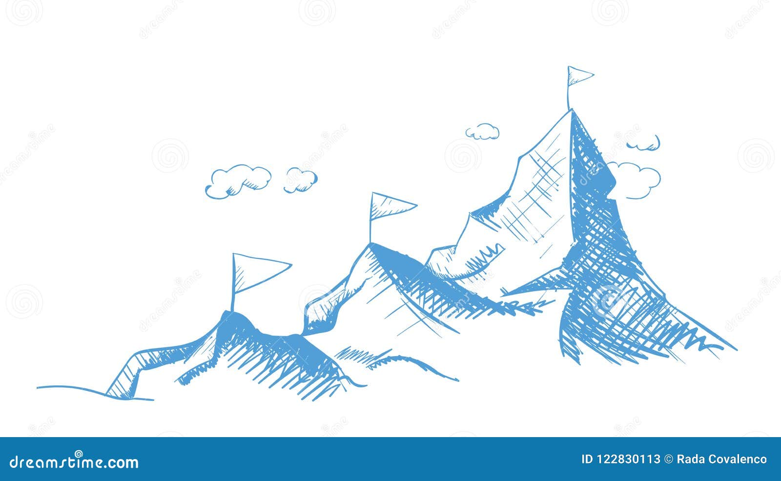 Mountains and Conquered Peaks Stock Vector - Illustration of ... Mountains and Conquered Peaks Stock Vector - Illustration of ...