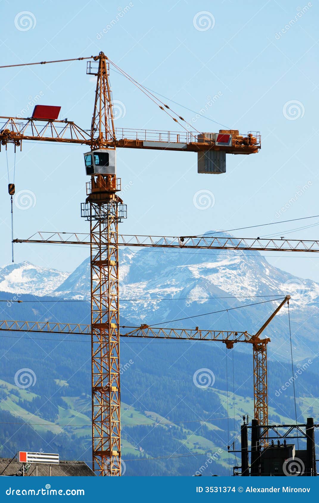 Mountains construction stock photo. Image of construction - 3531374