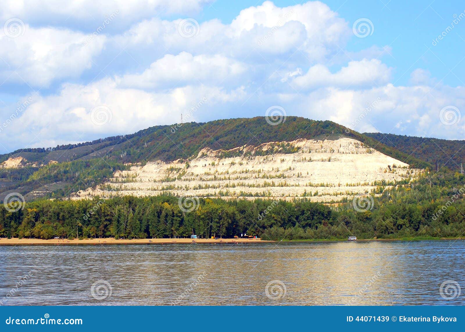 Mountains Covered by Trees. Russian Nature Stock Image - Image of ...