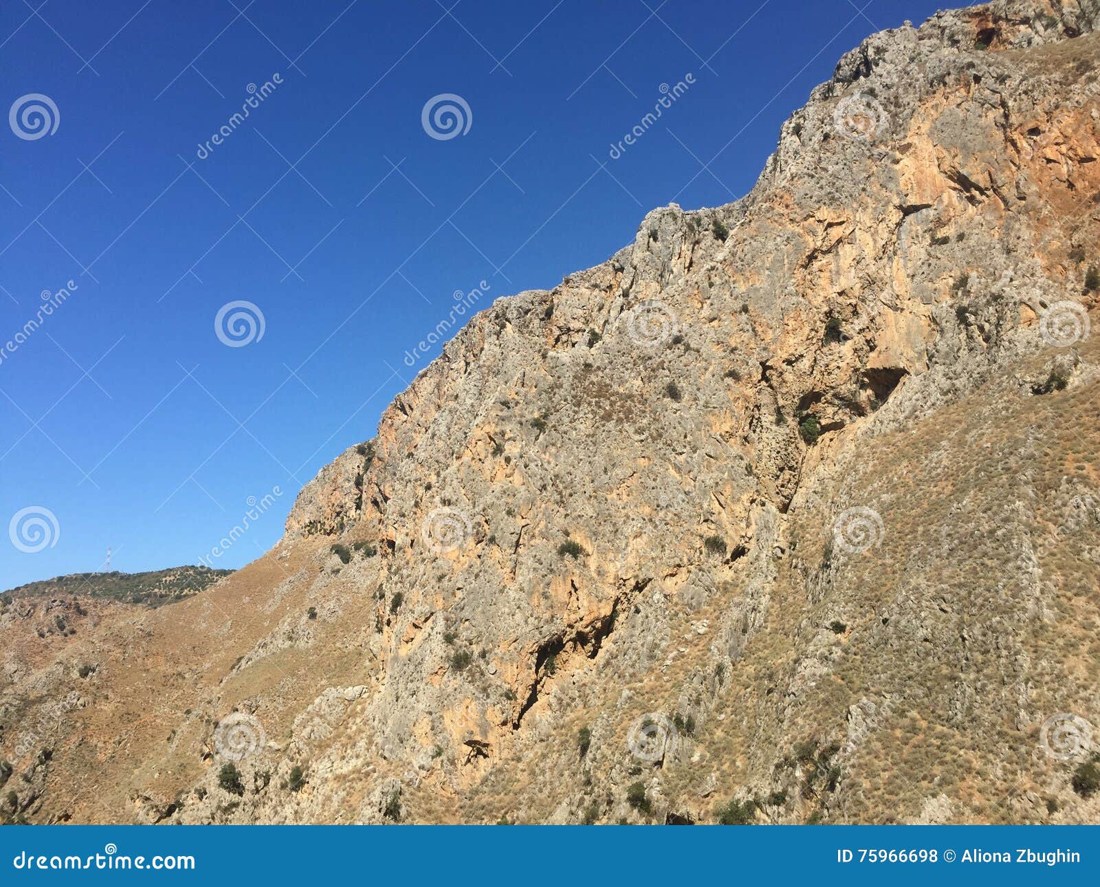 Mountains in Crete stock photo. Image of rocky, greek - 75966698
